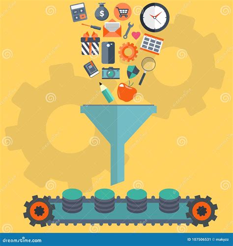 Concepts For Creative Process Big Data Filter Data Tunnel And