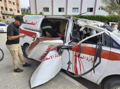 الهلال الأحمر القصف يُخرج محطتي إسعاف في غزة والمخازن الرئيسية عن الخدمة