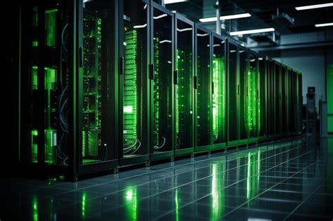 Premium Photo Water Leakage Onto Server Racks