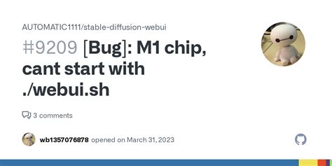 Bug M1 Chip Cant Start With Webuish · Issue 9209