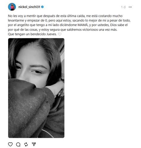 Nickol Sinchi Ex Corazón Serrano Se Muestra Ante Cámaras Tras Sufrir