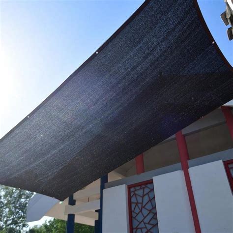 Black Hemmed Perforated Sun Shade Net Thickened And Enhanced SHEIN EUR