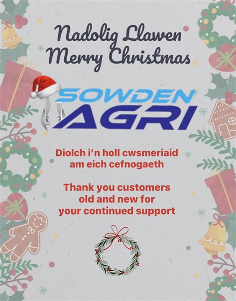 Sowden Agri Nadolig Llawen I Chi Gyd 🎄 Merry Christmas