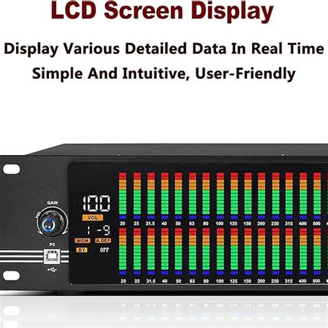 Graphic Equalizer Spectrum Analyzer Eq 323 Dual 31 Band Graphic