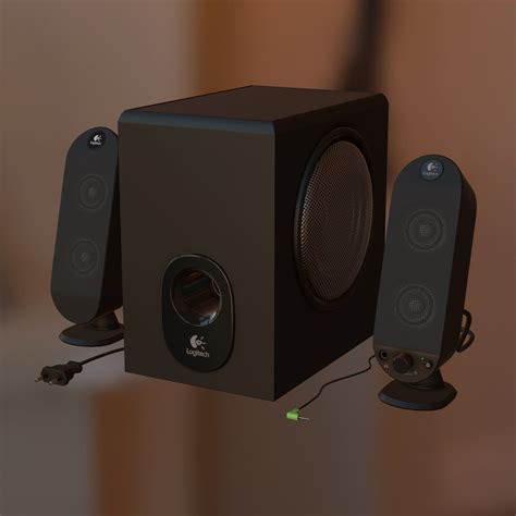 Logitech X 230 Speakers 3d Model 9 Max Obj Free3d