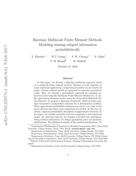 pdf bayesian multiscale finite element methods modeling missing