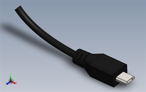 Usb接口线solidworks 2017模型图纸下载 懒石网