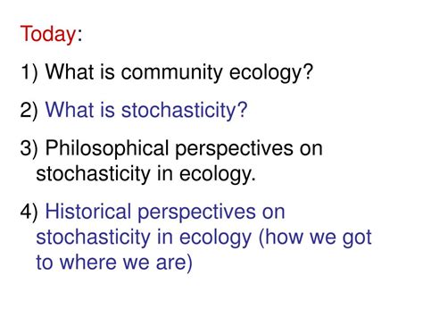 Ppt Stochasticity In Community Ecology Biol 548b 102 Powerpoint