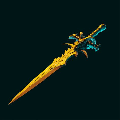 Obj File Frostmourne Arthas The Lich King Sword From World Of