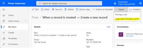 convert your common data service power automate flows to run as azure