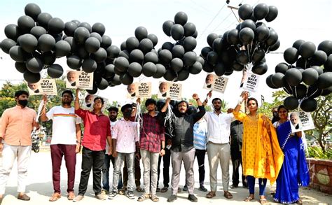 Protests In Telangana Against Pm Modis Visit