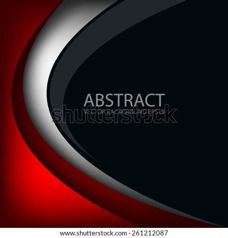 Red Line Vector Background On Black Stock Vector 261212087 Shutterstock
