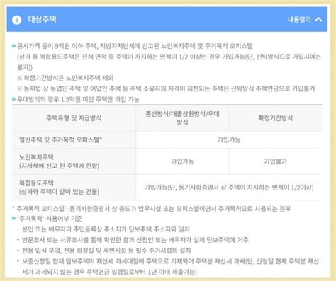 주택연금제도 총 정리
