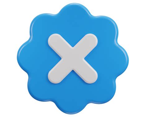 Cross Icon Rejection Symbol 3d Icon 34759540 Png