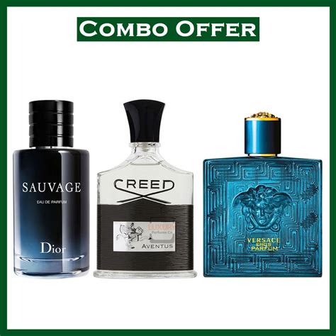 💯 Combo 3pcs 100ml Aventus Edp Savuage Edp Eros Parfum Shopee