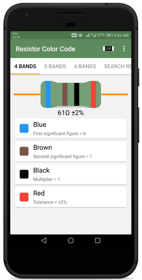 Resistor Color Code And Smd Code Calculator Apk For Android Download