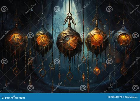 Cursed Amulets Of Forgotten Sorcery Imbued With Ancient Spells And