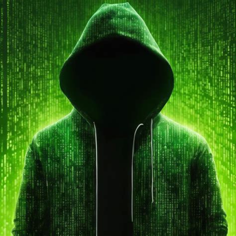 premium ai image hacker background data thief internet attack darknet