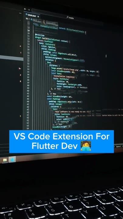Vs Code Extension For Flutter Dev 🧑‍💻 Flutter Flutterdeveloper