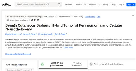 Benign Cutaneous Biphasic Hybrid Tumor Of Perineurioma And Cellular