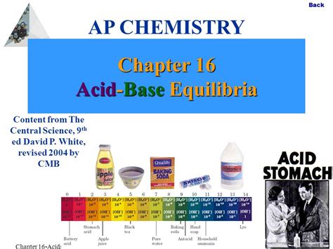 Chapter 16 Acid-Base Equilibria - ppt video online download