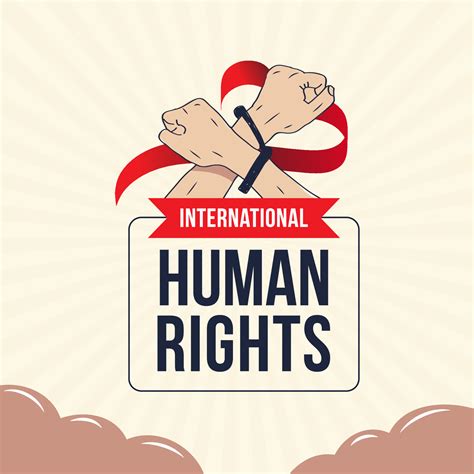 Les Droits De Lhomme Internationaux Avec Les Mains Veulent être Libres