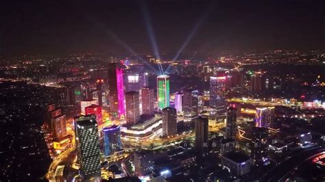 广州番禺南村万博cbd航拍夜景 Youtube