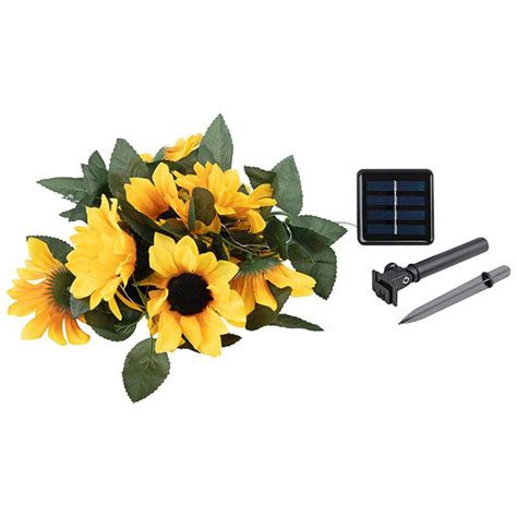 Гирлянда садовая на солнечной батарее Подсолнухи 25 лампочек купить на Ozon по низкой цене
