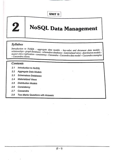 BDA UNIT Big Data Analytics Studocu
