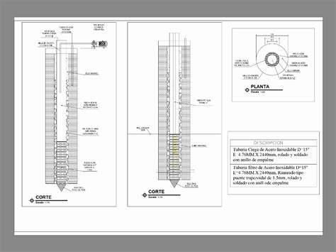 Pozo Tubular En Autocad Descargar Cad Gratis 135 Mb Bibliocad