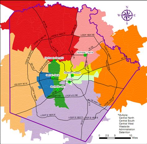 Bexar Zip Code Map Texas Bexar County Zip Codes