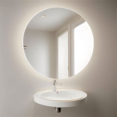 Kaizen Medium Backlit Led Round Bathroom Mirror — Shine Mirrors Australia