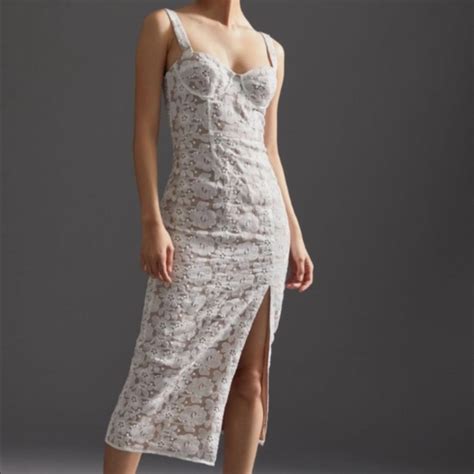 Anthropologie Dresses Anthropologie Hutch White Lace Corset Style