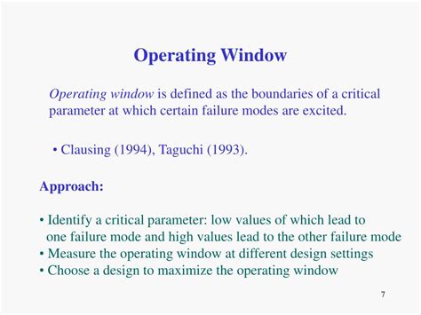 PPT Operating Window Experiments PowerPoint Presentation Free