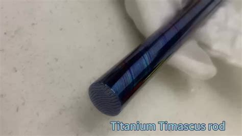 Timascus Mokuti Material Gr5 Titanium Damascus Rod Damascus Billet