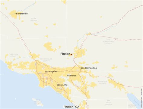 Mapa De Phelan California