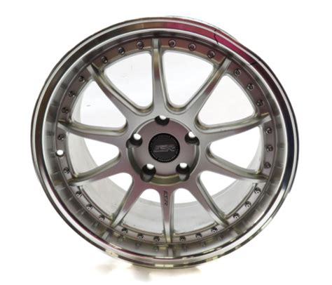 Esr Cs12 18x8 5 5x120 Hyper Silver 30mm Machined Lip Aluminum Wheel Rim Ebay