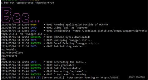 使用beego创建api项目并自动化文档beego Api Csdn博客