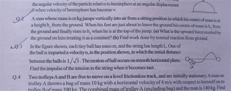 the angular velocity of the particle relative to hemisphere at an angular