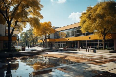 Premium Photo Expansive School Building Facade