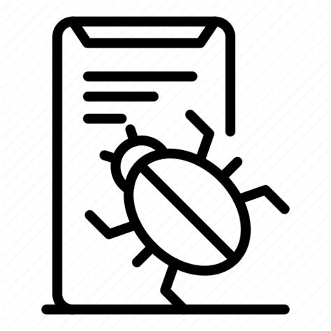 App Application Bug Development Report Web White Icon Download On Iconfinder