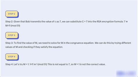 In The Rsa Encryption Scenarioalice And Bob Utilize A Public Key N51