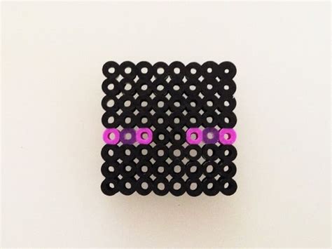 Items Similar To Minecraft Enderman Perler Bead Character On Etsy