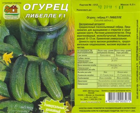 Огурцы Либелла: описание сорта, урожайность и характеристика