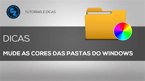 Como Mudar A Cor Das Pastas Do Windows Youtube