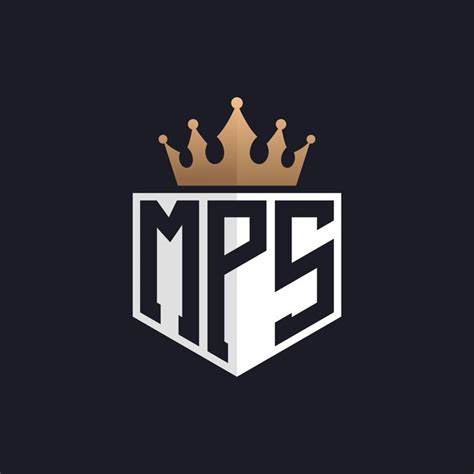 Premium Vector Luxury Mps Logo With Crown Elegant Initials Mps Letter