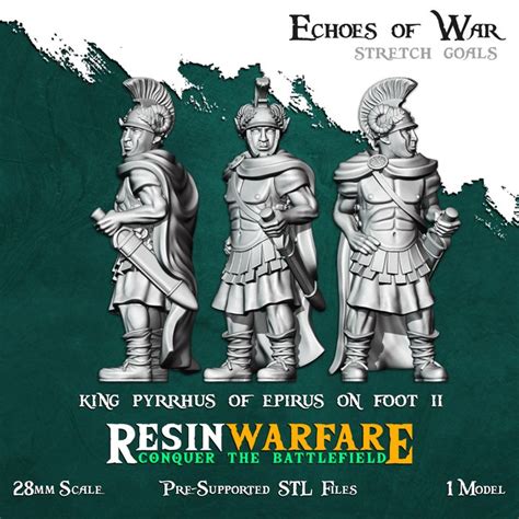3d Printable King Pyrrhus Of Epirus Alternative Poses Echoes Of War