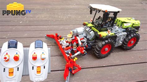 LEGO 42054 B-Model RC motorized Claas Xerion 5000 Trac VC by 뿡대디 - YouTube