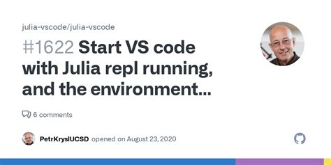 Start Vs Code With Julia Repl Running And The Environment Initialized