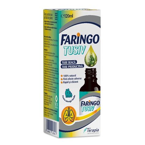Билков сироп за кашлица Faringo Tusiv 120 Ml Terapia Emag Bg